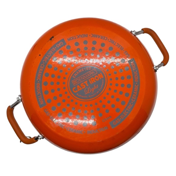 Vintage | Kitchen | Vintage Orange Cast Iron Light Paella Pan 2 | Poshmark